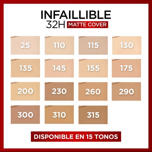 32 H Infallible Matte Cover Base de Maquillaje | L'Oréal Paris