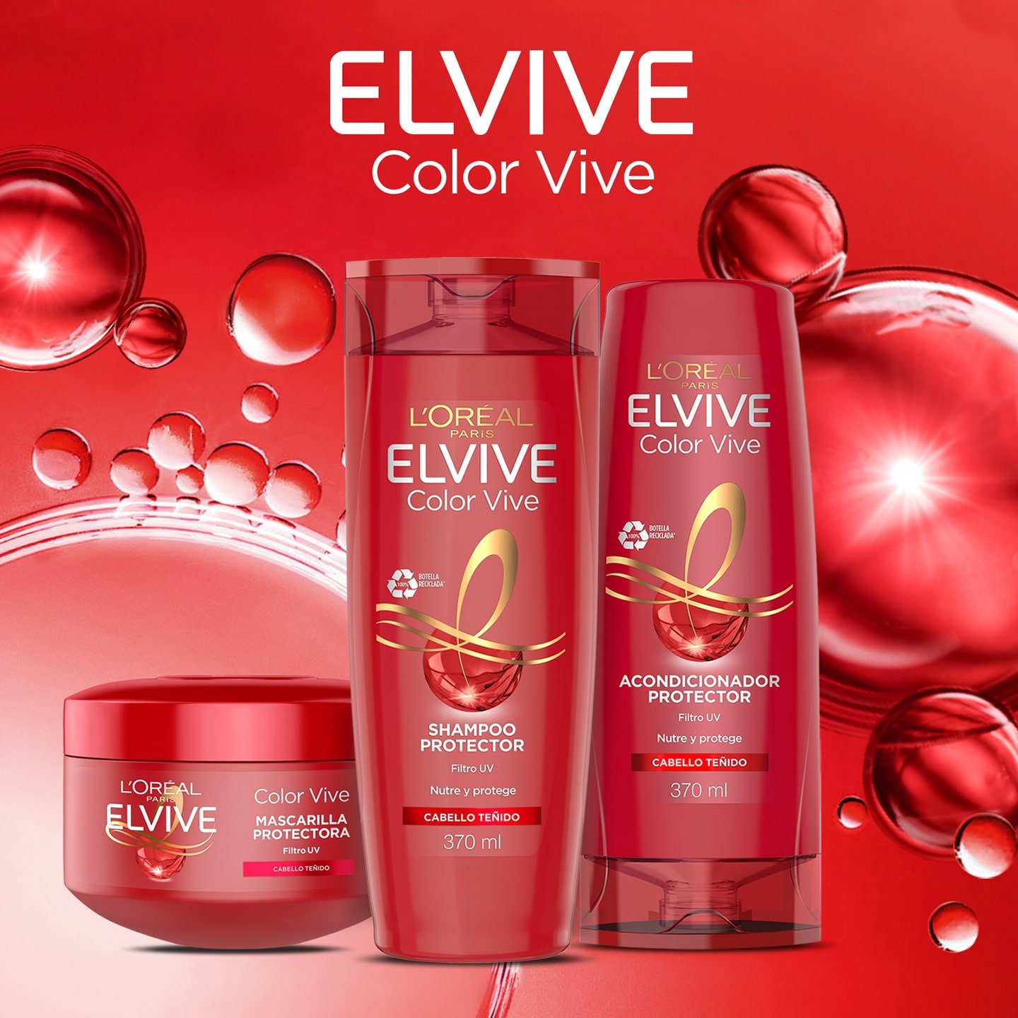 Gama de productos Elvive Color Vive Cuidado del cabello Shampoo | L ...