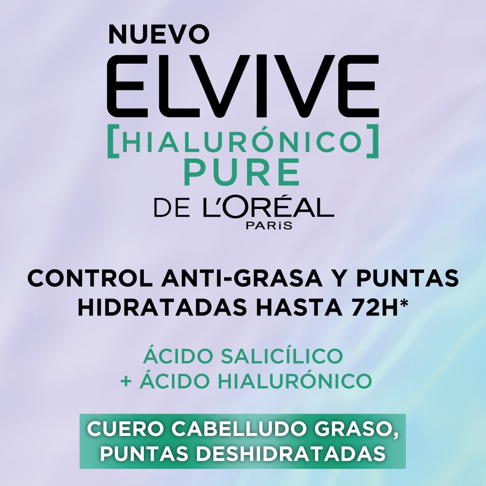 Hialurónico Pure Mascarilla Hidratación Ligera de Elvive