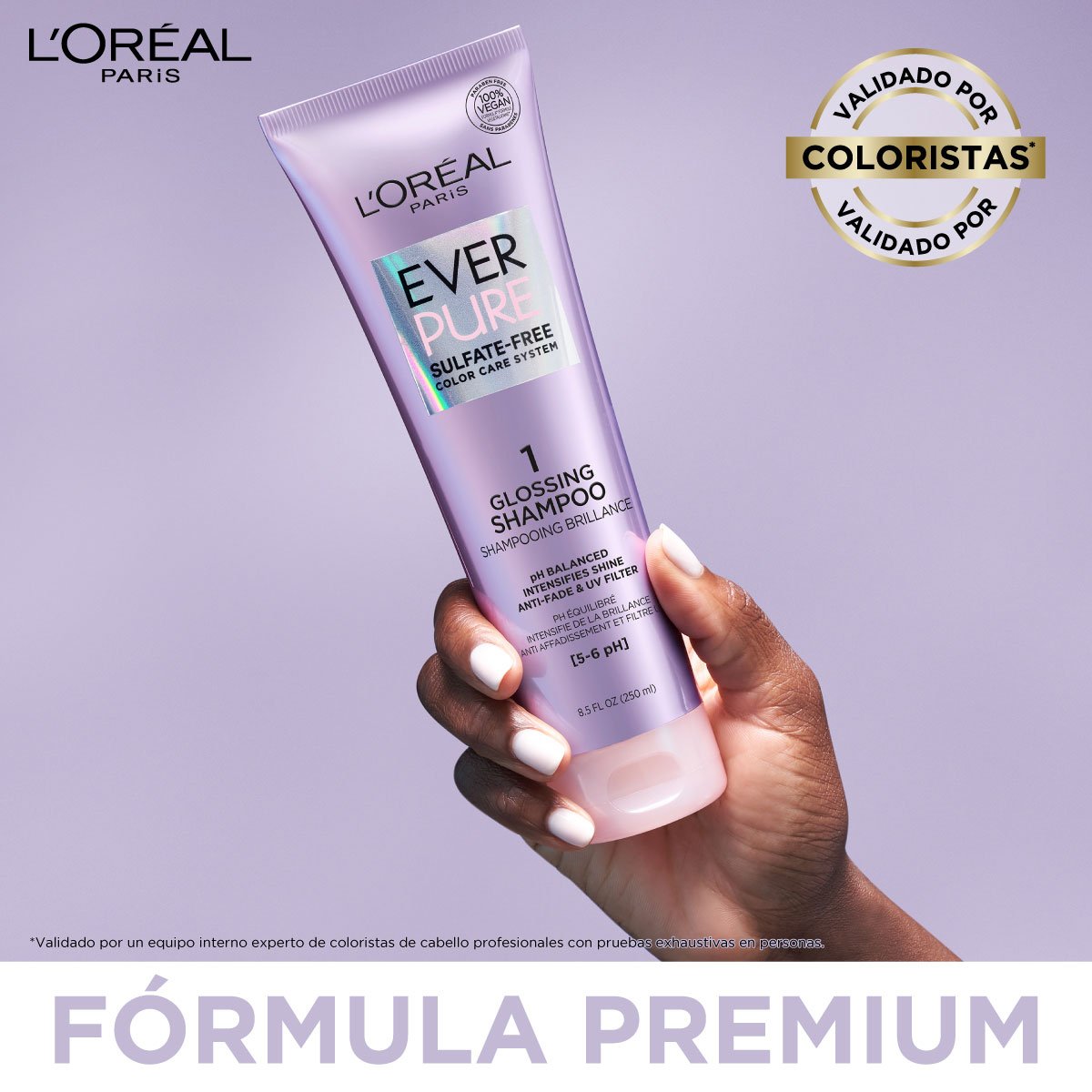 Ever pure glossing shampoo brillo intenso | L'Oréal Paris México