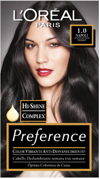 Tintes negros para cabello de L’Oréal Paris