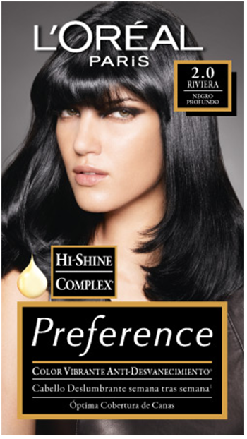 Tintes negros para cabello de L’Oréal Paris