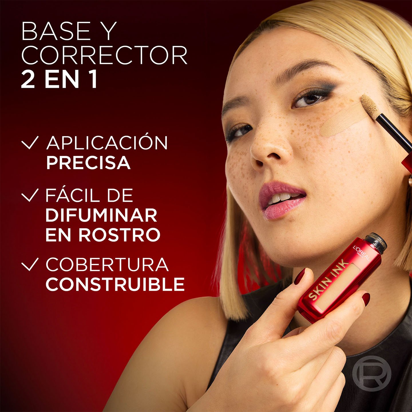 Infallible Skin Ink Base de maquillaje y corrector 2 en 1, tono 20