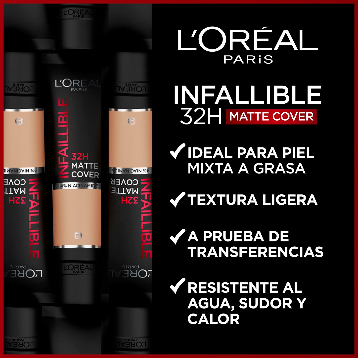 32 H Infallible Matte Cover Base de Maquillaje | L'Oréal Paris