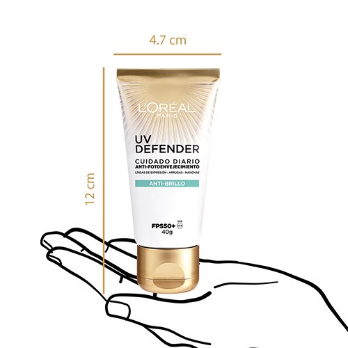 UV Defender Cuidado Facial Anti-Fotoenvejecimiento Anti-brillo