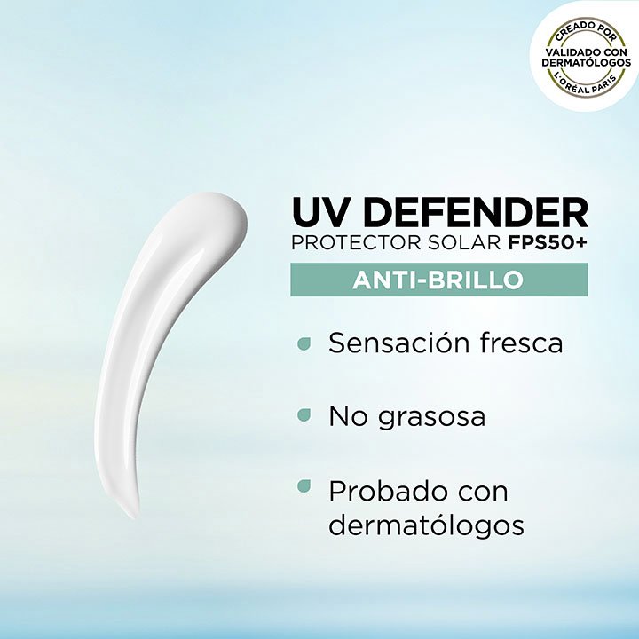 UV Defender Cuidado Facial Anti-Fotoenvejecimiento Anti-brillo
