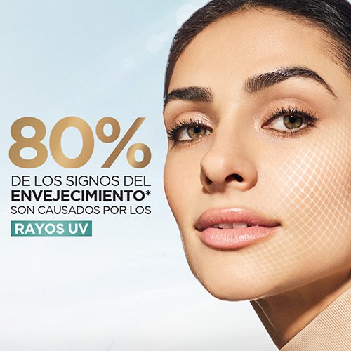 UV Defender Cuidado Facial Anti-Fotoenvejecimiento Anti-brillo Tono Medio