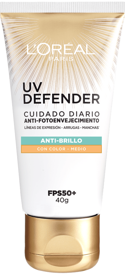 UV Defender Cuidado Facial Anti-Fotoenvejecimiento Anti-brillo Tono Medio